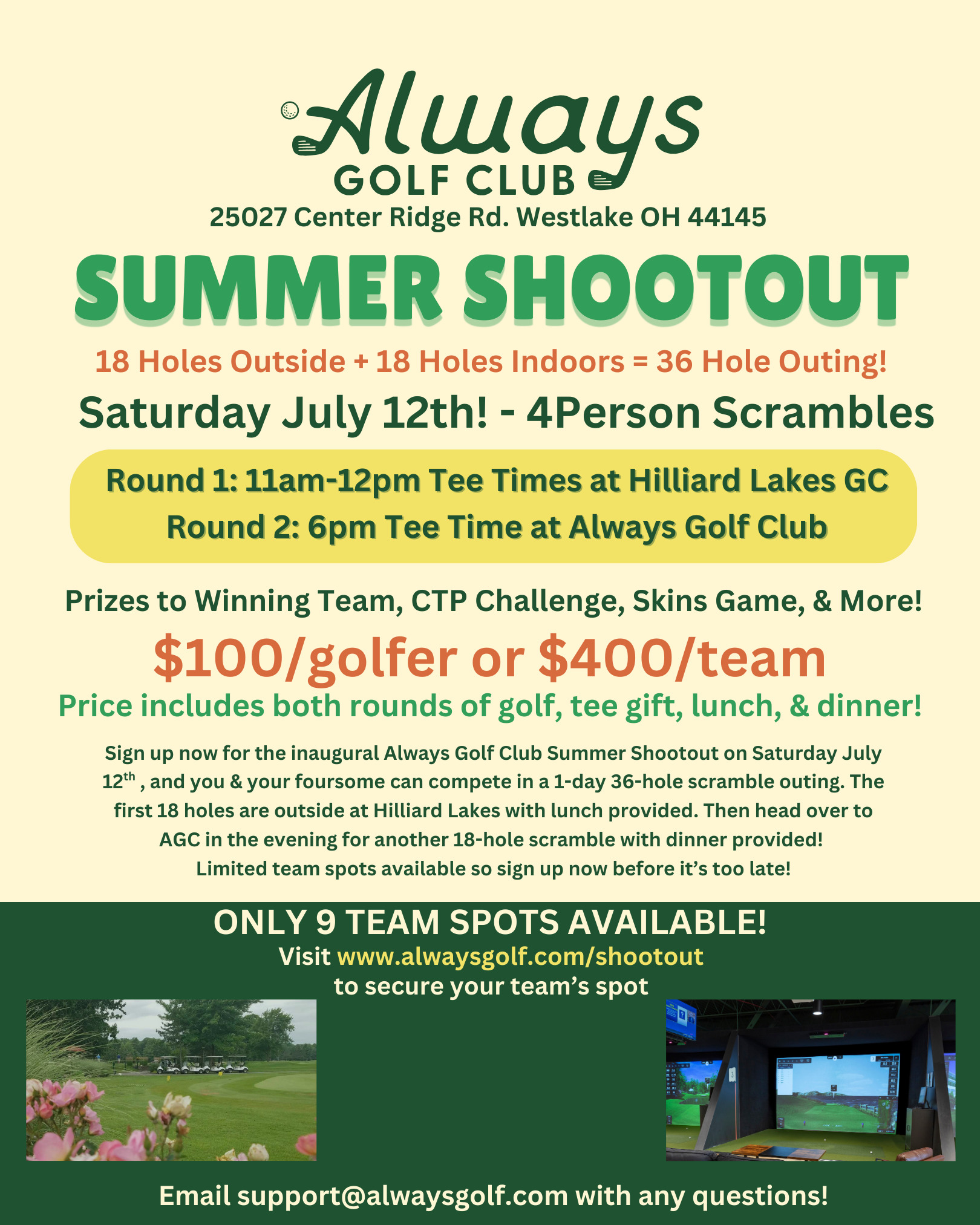 AGC Summer Shootout July 12 | Always Golf Club